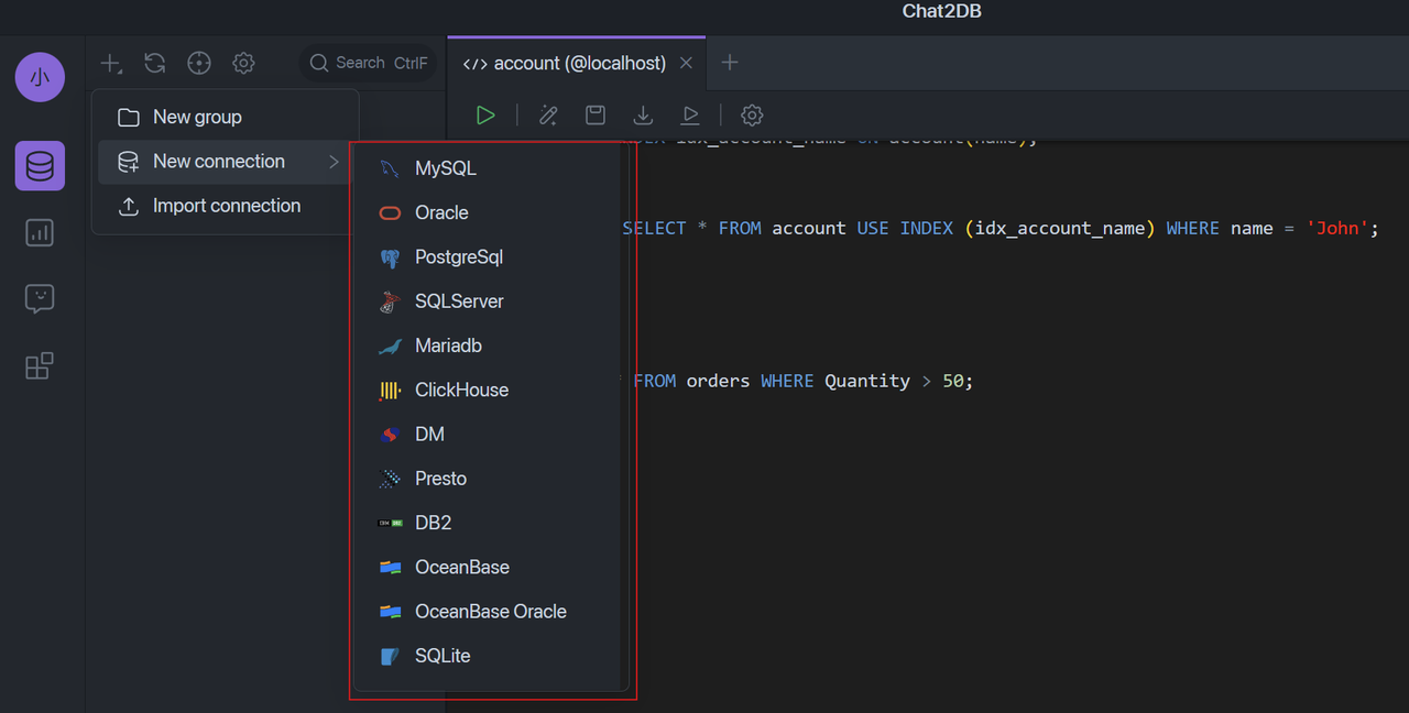 2024 年 9 款最佳免费开源 SQL 客户端 – Chat2DB