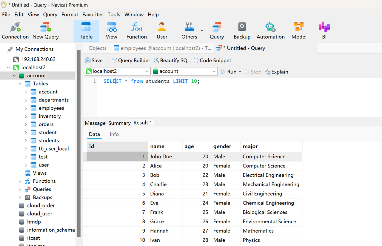 Chat2DB VS Navicat：数据库管理工具的全面分析 – Chat2DB