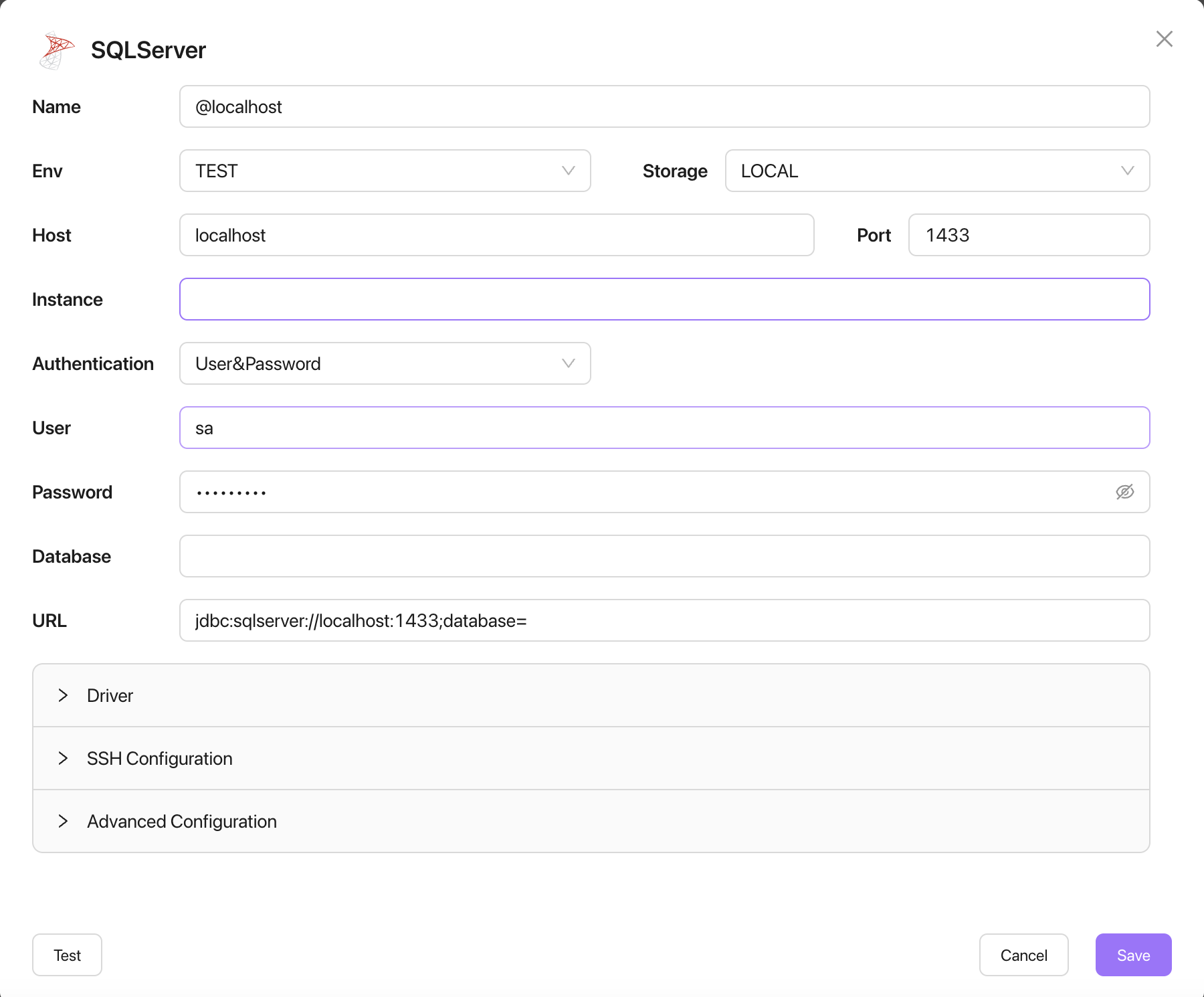 连接 SQLServer – Chat2DB