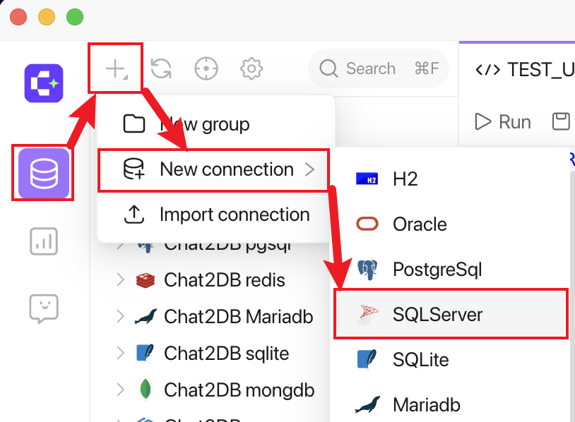 连接 SQLServer – Chat2DB