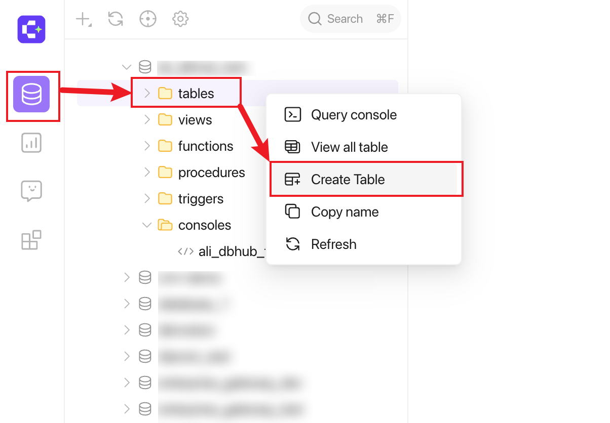 AI 建表 – Chat2DB